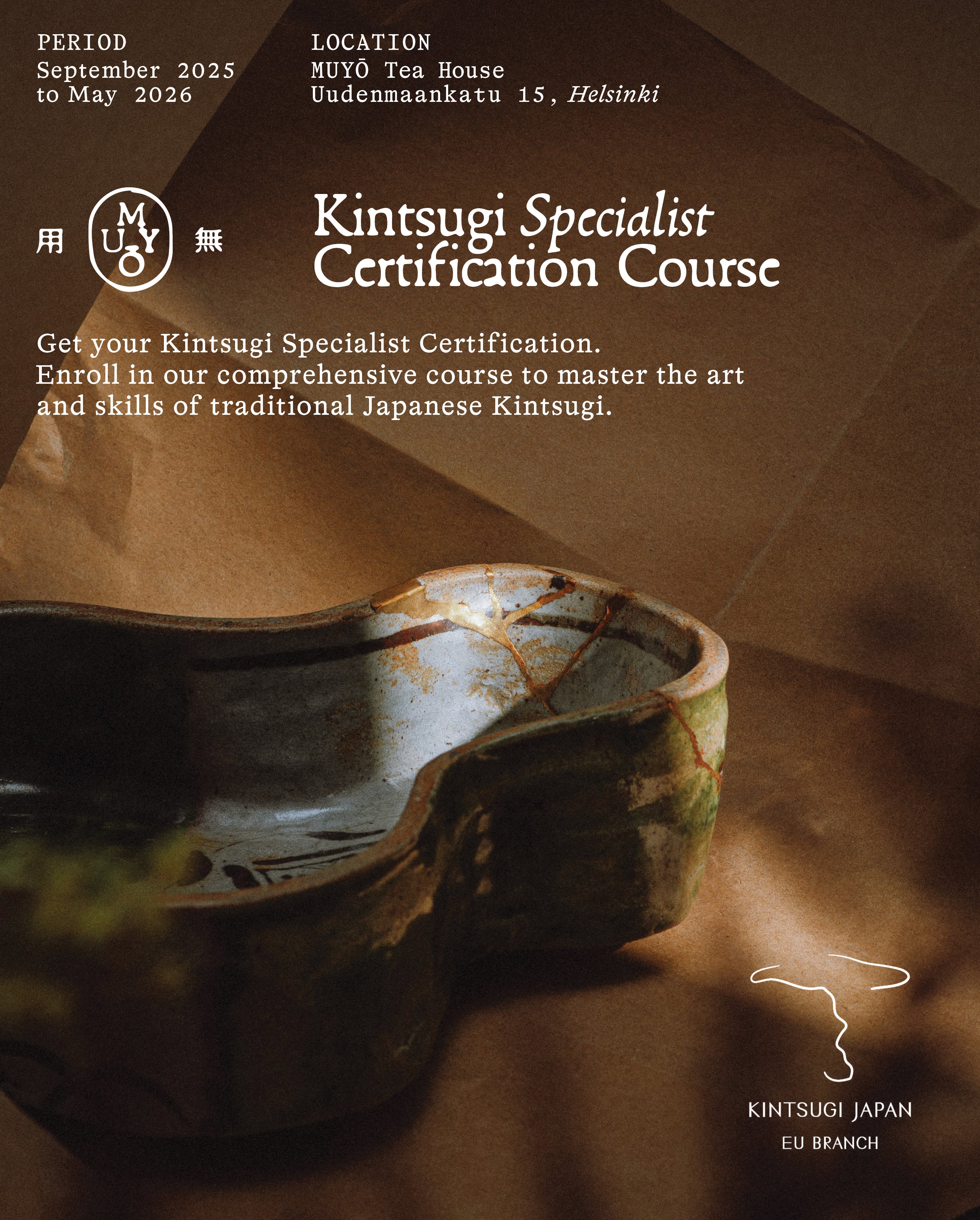 EARLY BIRD! 2026 -Autumn - Certified Kintsugi Specialist Course ...